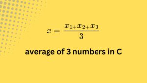 c program to find average of 3 numbers : The Science 360