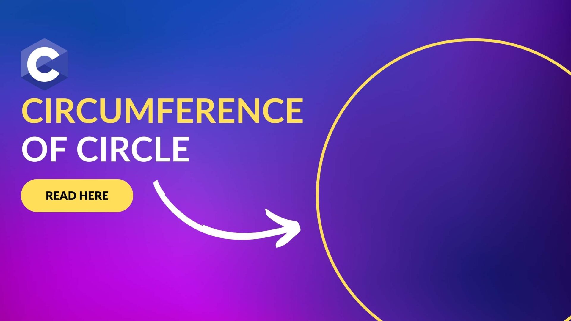 C program to find Circumference of Circle : The Science 360